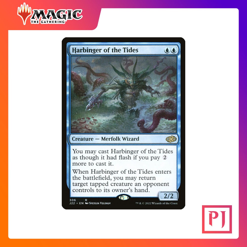 [MTG] Harbinger of the Tides [J22] [BLUE] [RARE] [NORMAL] [ENG] (การ์ด ...