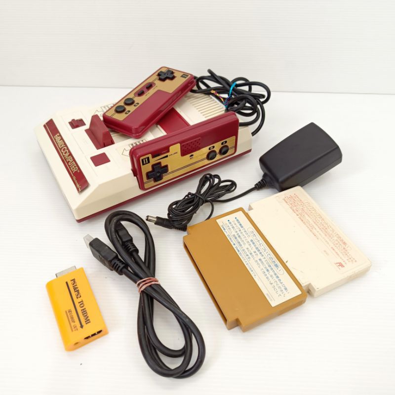 Famicom แท้ Japan แปลง AV 2 ระบบ AV PS2+HDMI ชุดพร้อมเล่น ไฟบ้าน ตลับ ...
