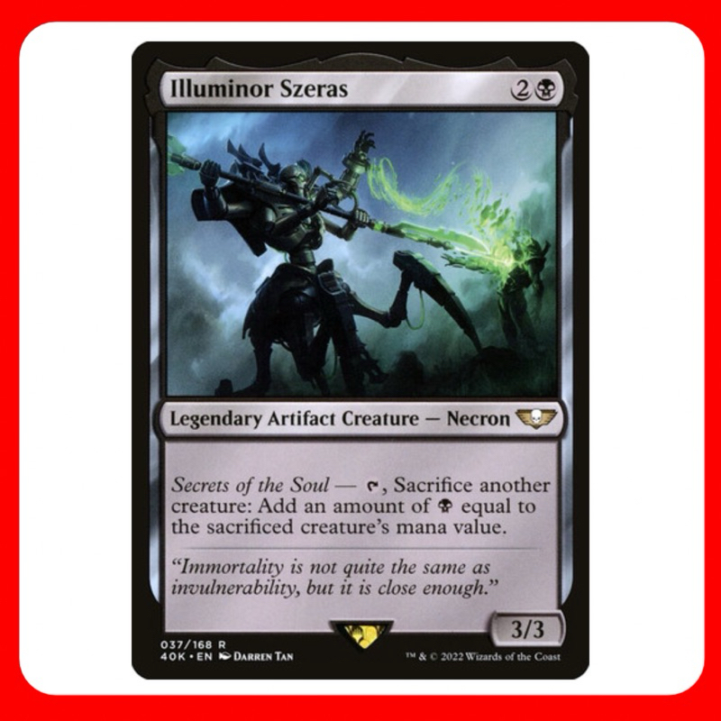 [MTG] Illuminor Szeras [40K] [BLACK] [RARE] [NORMAL] [ENG] (การ์ดเมจิค ...