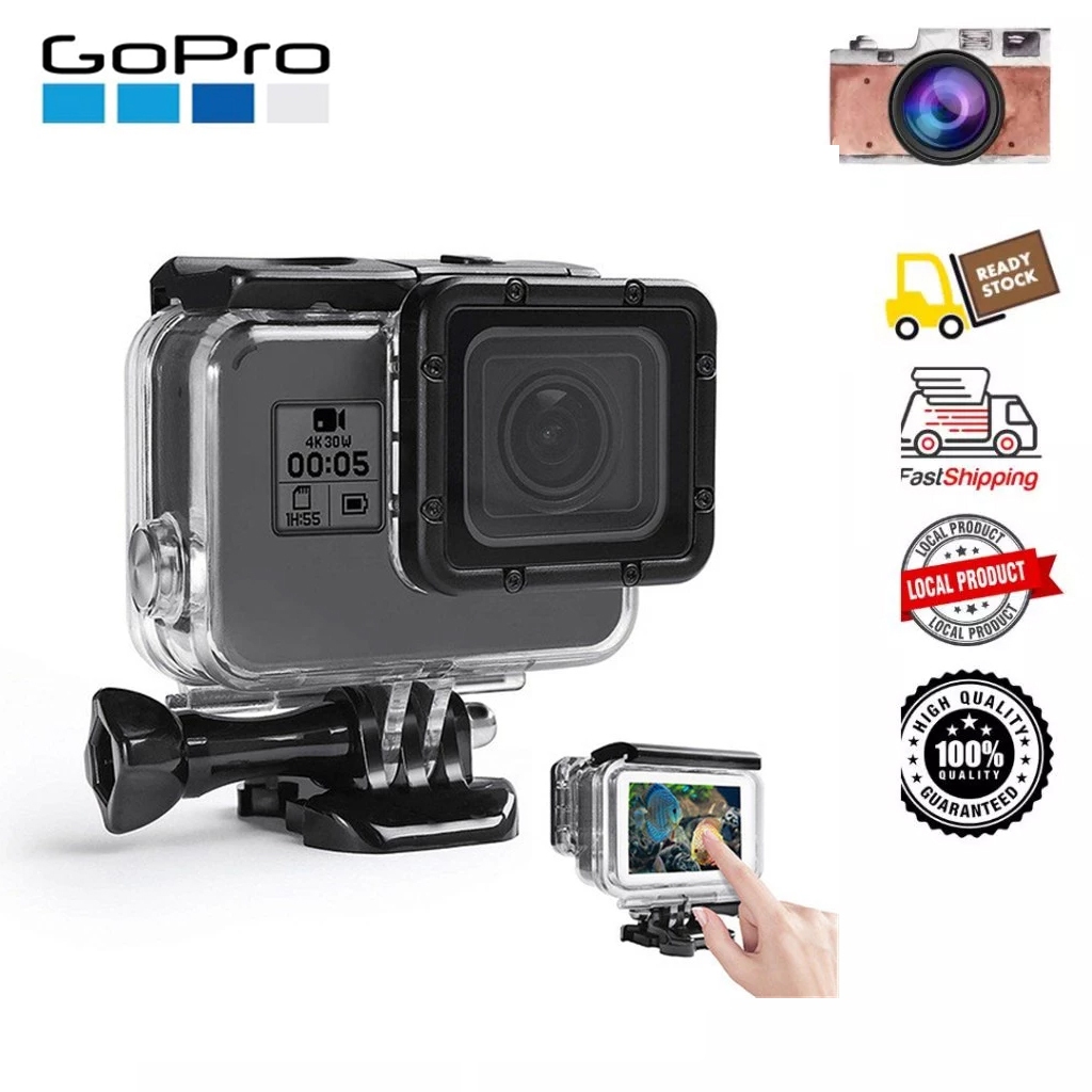 สามารถกันน้ำได้ เคสกันน้ำ GoPro 7 Black / 6 / 5 Waterproof Housing ...