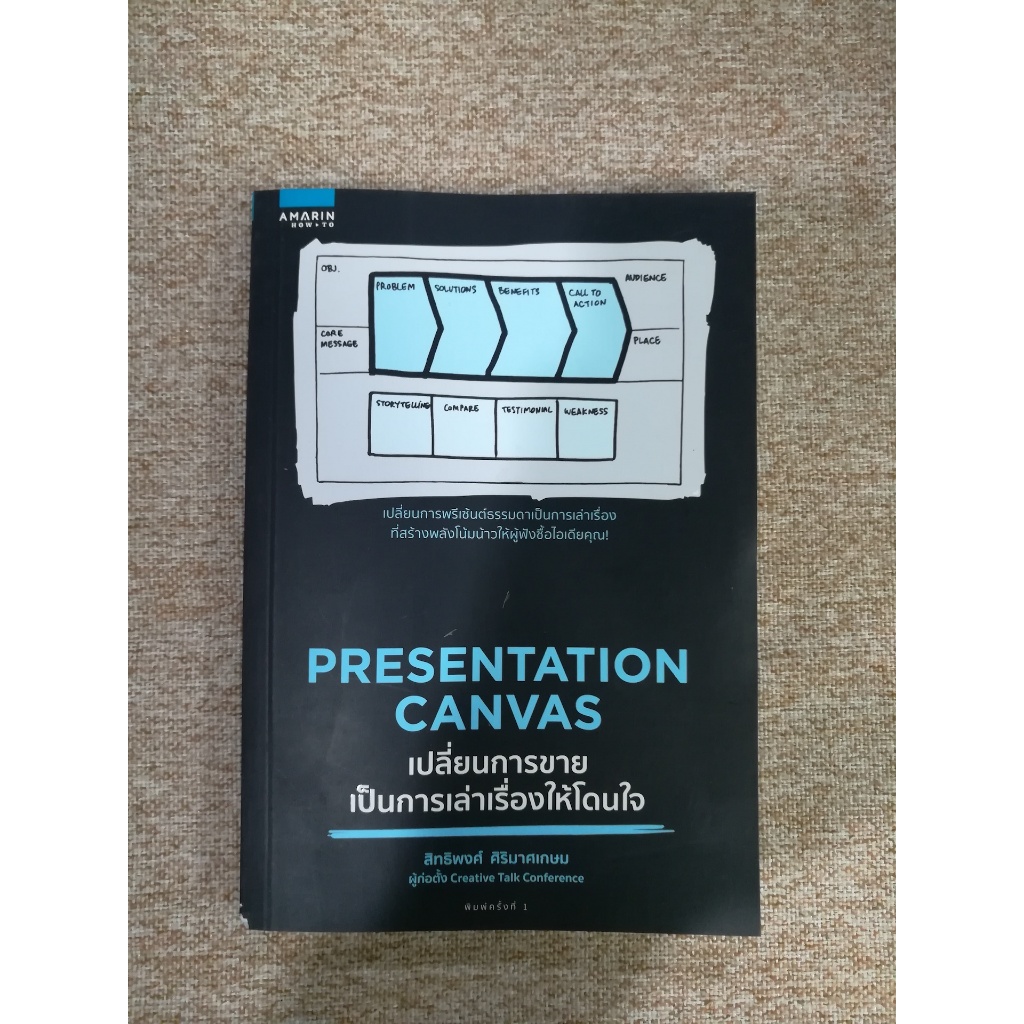 Presentation Canvas เปลี่ยนการขายเป็นการเล่าเรื่องให้โดนใจ (มีตำหนิตรงมุมสัน) (A9) | Shopee Thailand