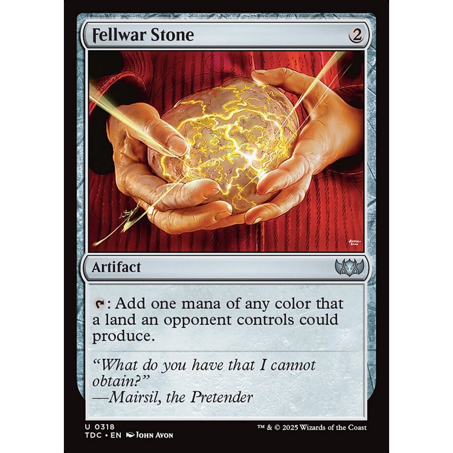 Fellwar Stone TDC Tarkir: Dragonstorm Commander การ์ด Magic the ...