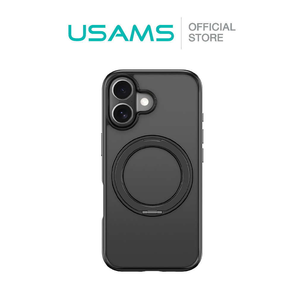 USAMS BH895 Protective Case with Rotating Stand for iPhone16 Plus 6.7 - GZ Series (Black ...