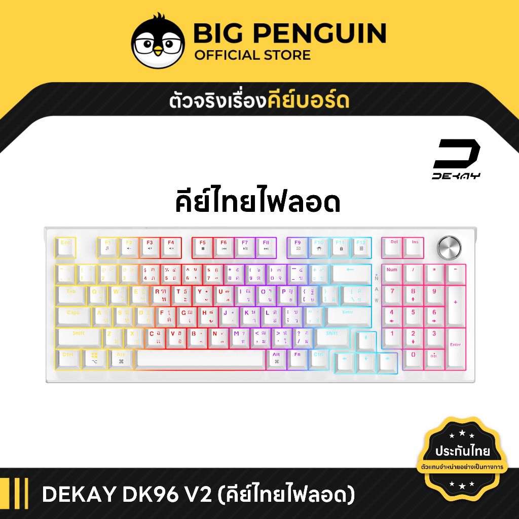 [โค้ดคุ้มลด 20%] DEKAY96 V2 DK96 VOLUME KNOB DK96 Mechanical keyboard ...