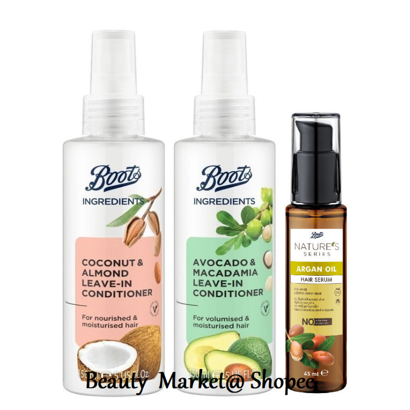 Boots Nature's Series Argan Oil Hair Serum 45ml | Shopee Thailand