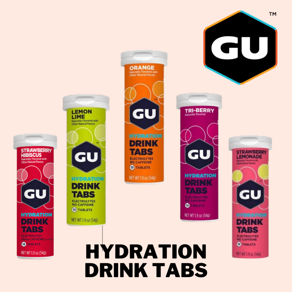 *New Package* GU Hydration Drink Tabs เม็ดฟู่ ชดเชยเกลือแร่ สำหรับออกกำลังกาย best By 2026 ...