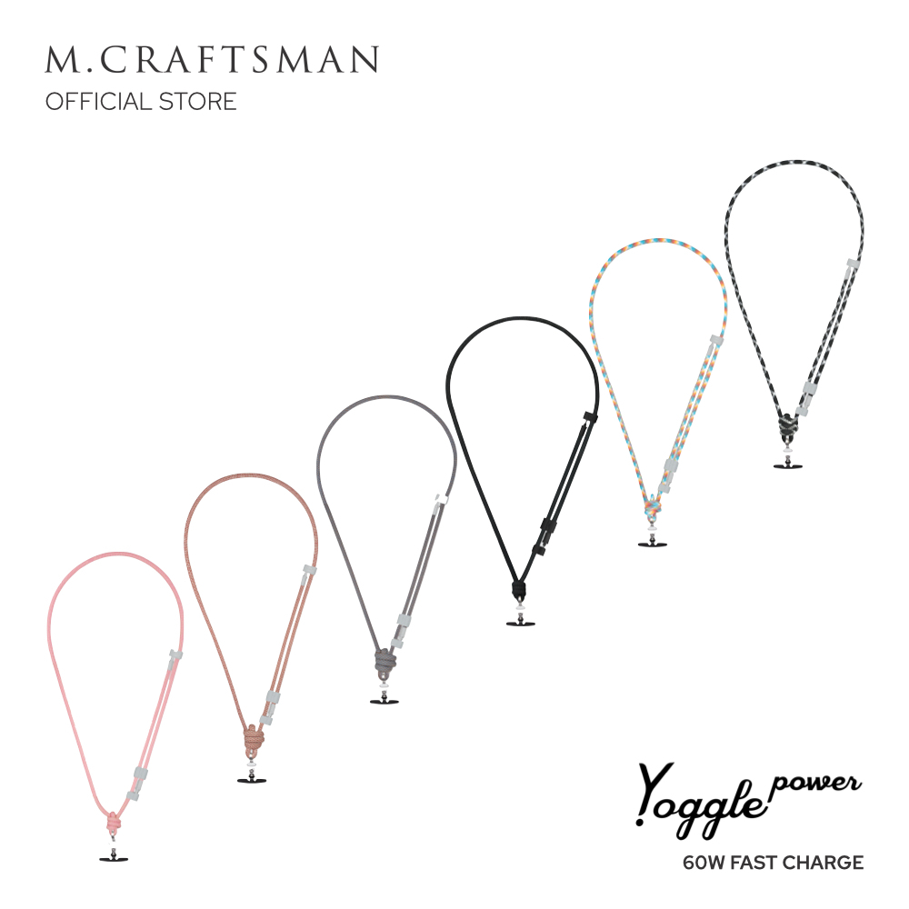 สายชาร์จคล้องมือถือ M.CRAFTSMAN YOGGLE POWER C to C Charging Cable สายชาร์จ สายคล้องคอ | Shopee ...