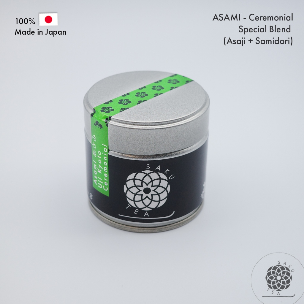 ASAMI あさみ Ceremonial Matcha มัทฉะเบลนด์ 2 สายพันธุ์ SAKU Tea มัทฉะเกรด ...
