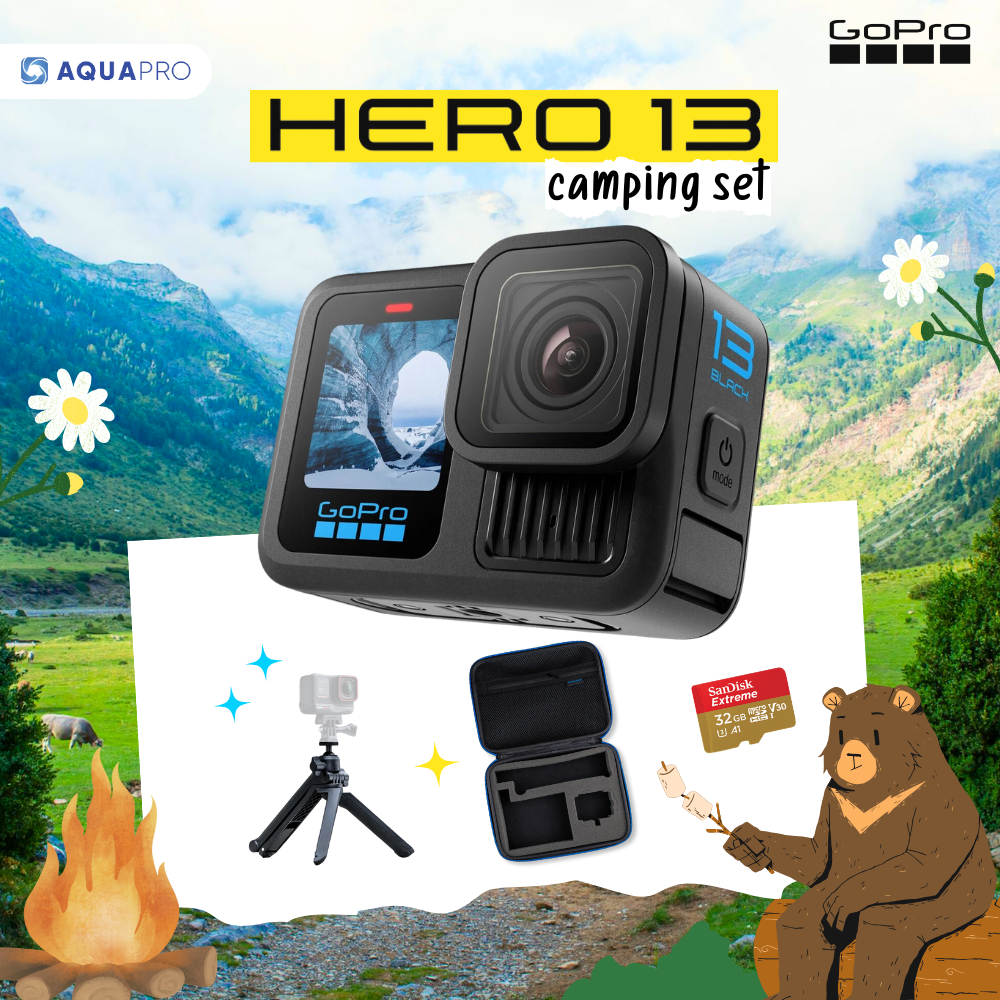 GoPro 13 Camping Set, GoPro 13 Black Action Camera 5.3K60 4K120 Photo ...