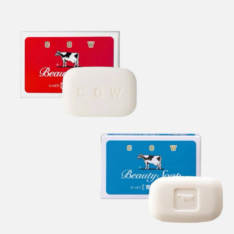 east Cow beauty soap 90g. moisture สบู่กล่องฟ้า กล่องแดง แท้ สดชื่น ...