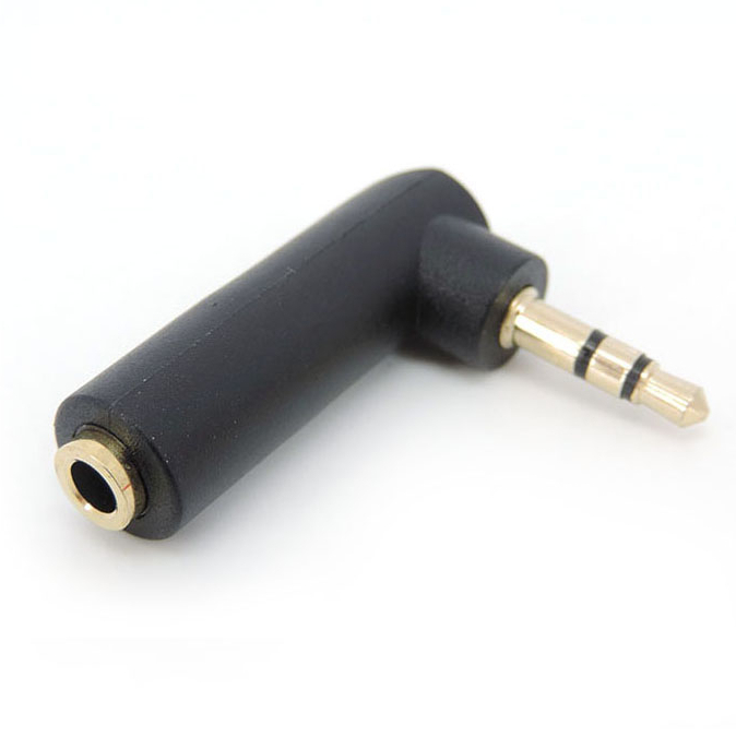 Stereo 3.5mm L adapter TSR ผู้ เมีย หัวงอ สะดวกพื้นที่เสียบ กันสายหัก 3 ...