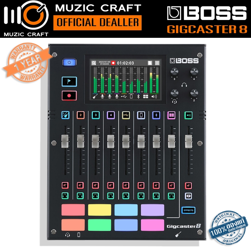 BOSS Gigcaster 8 *ของแท้รับประกัน1ปี* Audio Streaming Mixer มิกเซอร์ สต ...