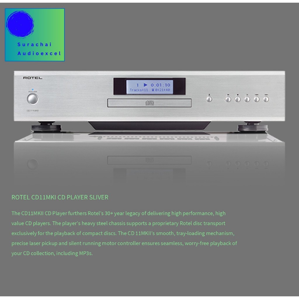 ROTEL : CD-11 MKII (SILVER) CD Player | Shopee Thailand