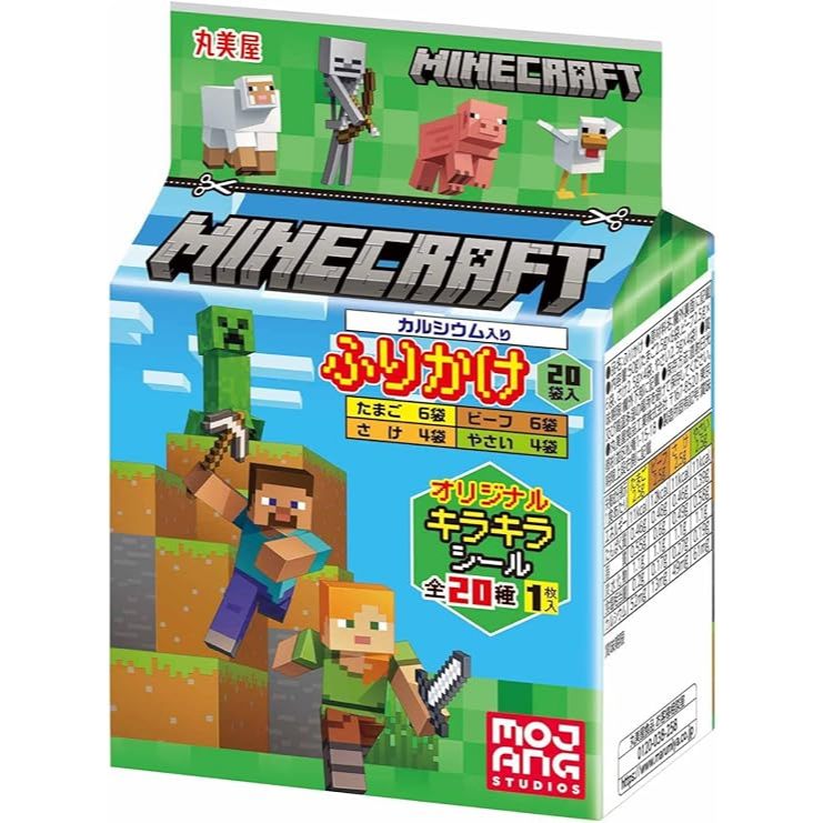 Marumiya Minecraft Mini Pack 50g ไมน์คราฟต์ ผงโรยข้าวญี่ปุ่น สำหรับเด็ก ...
