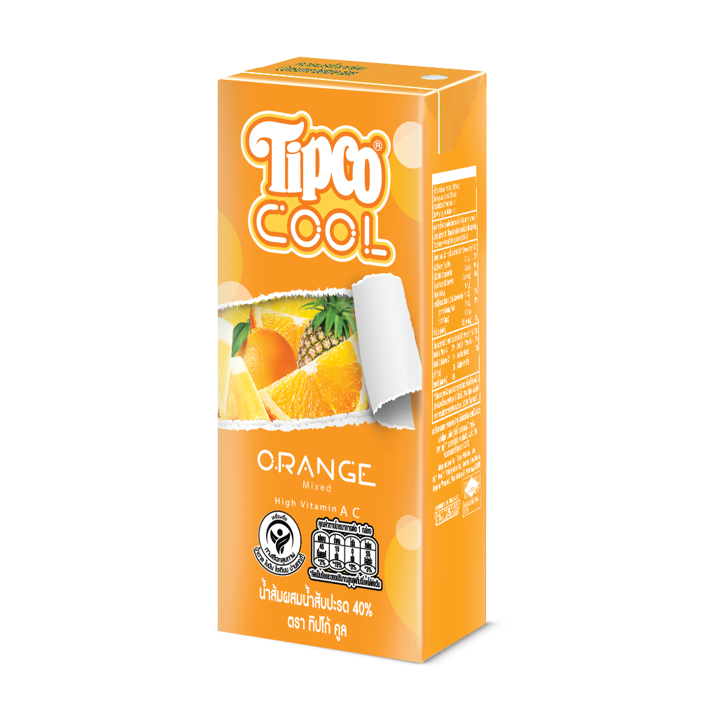 [คูปองลด 50%]TIPCO Cool Fit น้ำส้ม ผสมน้ำผลไม้รวม 40% ขนาด 200 มล. หมดอายุ 6/1/2025 | Shopee ...