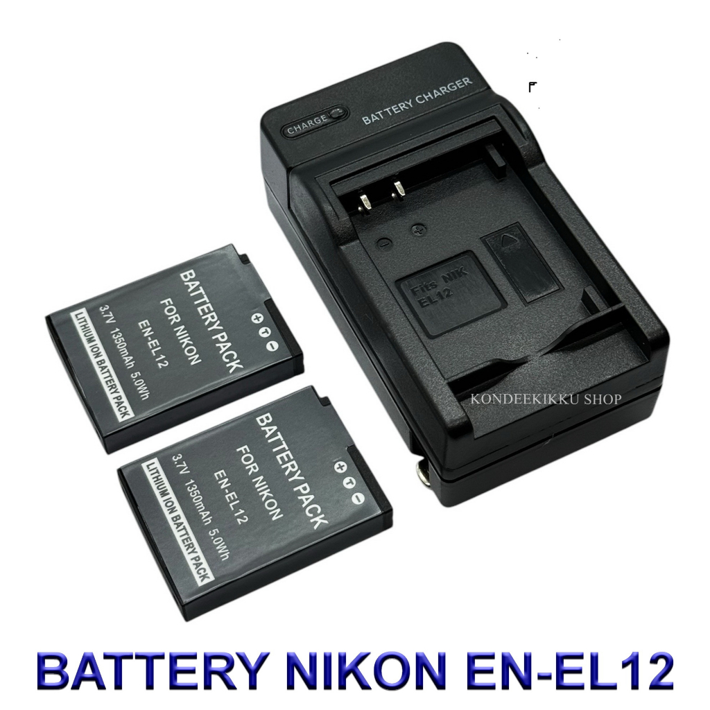 ENEL12 \ EN-EL12 Battery and Charger for Nikon COOLPIX A900,W300 ...