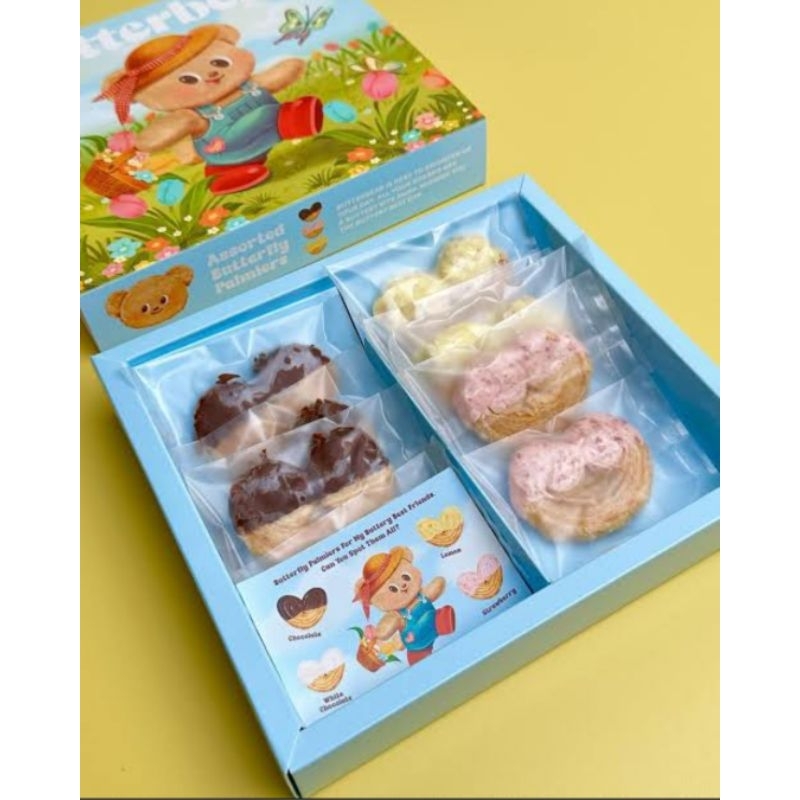 Butterbear Butterfly Palmier คุกกี้ผีเสื้อ🐻🍪 | Shopee Thailand
