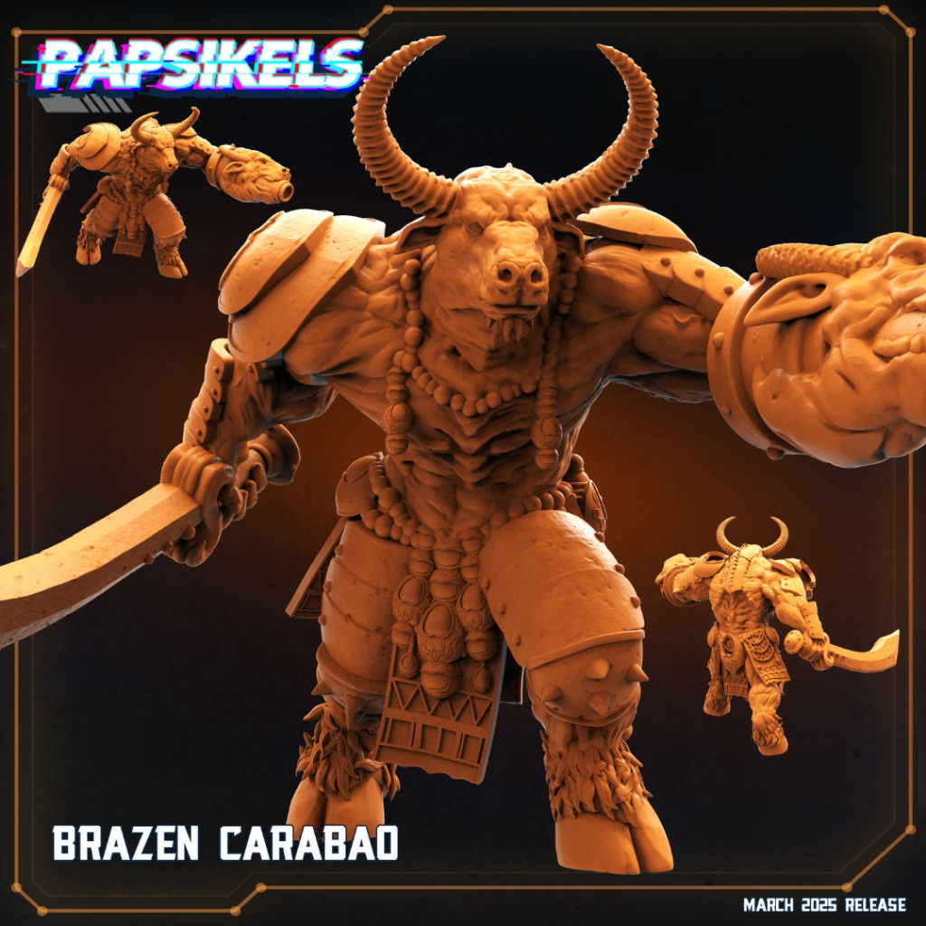 Brazen Carabao - PSK Trench Crusade | IS - Humanoid Minotaur (Large ...