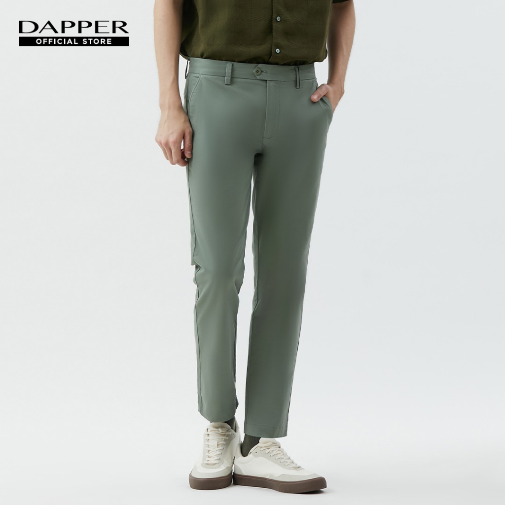 DAPPER กางเกงชิโน่ Basic Chino Pants สีเขียว (TC9/GR/666SP) | Shopee Thailand