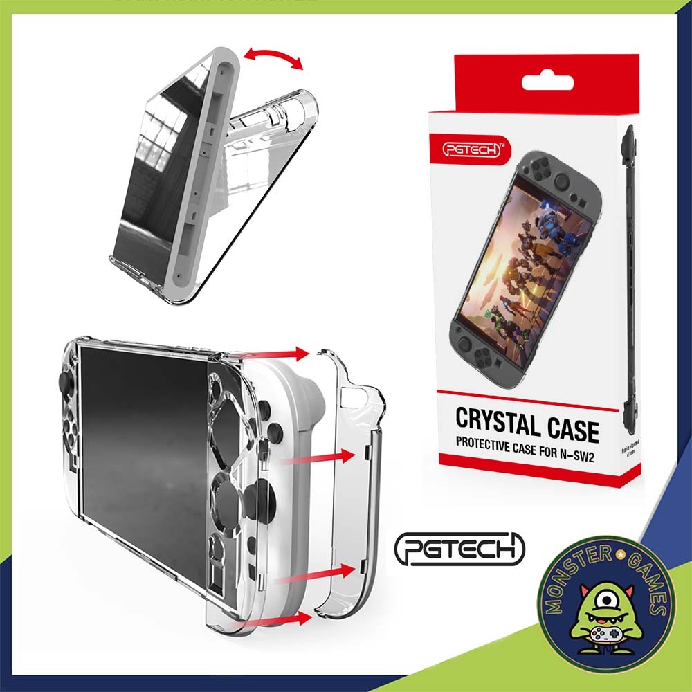 PGTECH Protective Crystal Case For Nintendo Switch 2 *ใส่dockได้* (GP-365)(เคสใส switch 2)(กรอบ ...