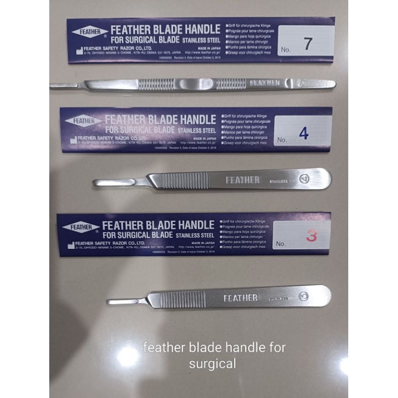 Feather blade handle for surgical 3,4,7 ด้ามมีดฟิชเจอร์ สแตนเลส ...