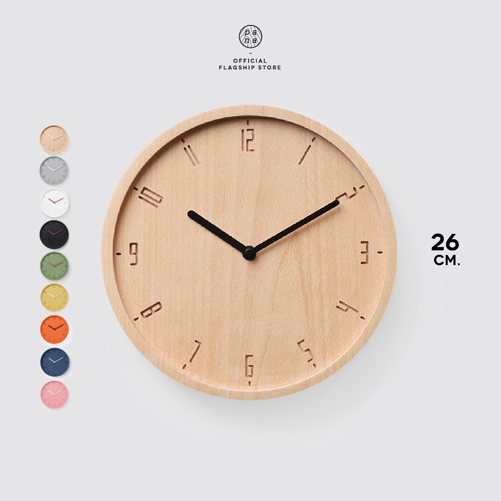Pana Objects TIMY-C 26 cm wall clock นาฬิกาแขวนผนัง เครื่องเดินเรียบ ไม่มีเสียงรบกวน | Shopee ...