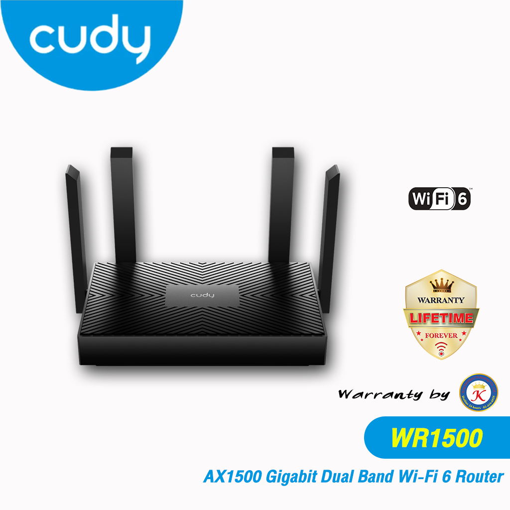 "CUDY" AX1500 Mesh Wi-Fi 6 Router รุ่น WR1500 | Shopee Thailand