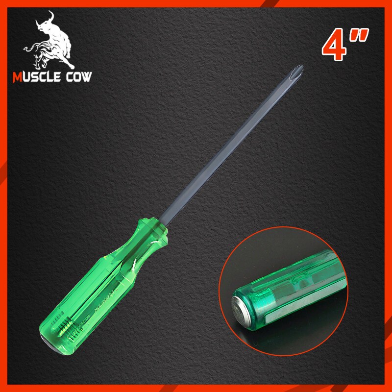 [MUSCLE COW]ไขควงสีเขียว (แบน+แฉก) ความยาว 208 มม. - Green Screwdriver ...