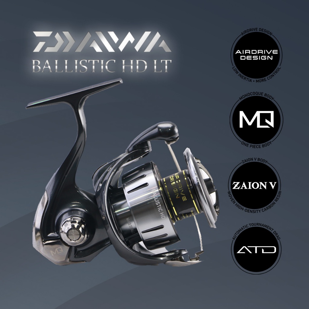 รอกสปิน DAIWA BALLISTIC HD LT 2025 | Shopee Thailand