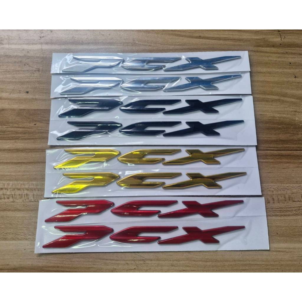 ราคาต่อ คู่ 2 ชิ้น สติกเกอร์เรซิ่น โลโก้ ฮอนด้า พีซีเอ็กซ์ 2020 HONDA ...