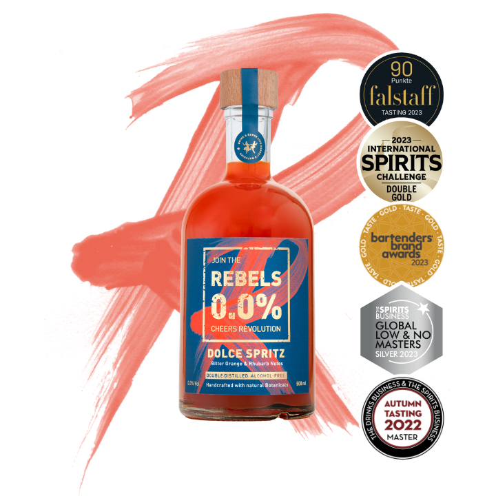 DOLCE SPRITZ (alcohol-free Aperol Alternative) 500ml, REBELS 0.0% / โดล ...