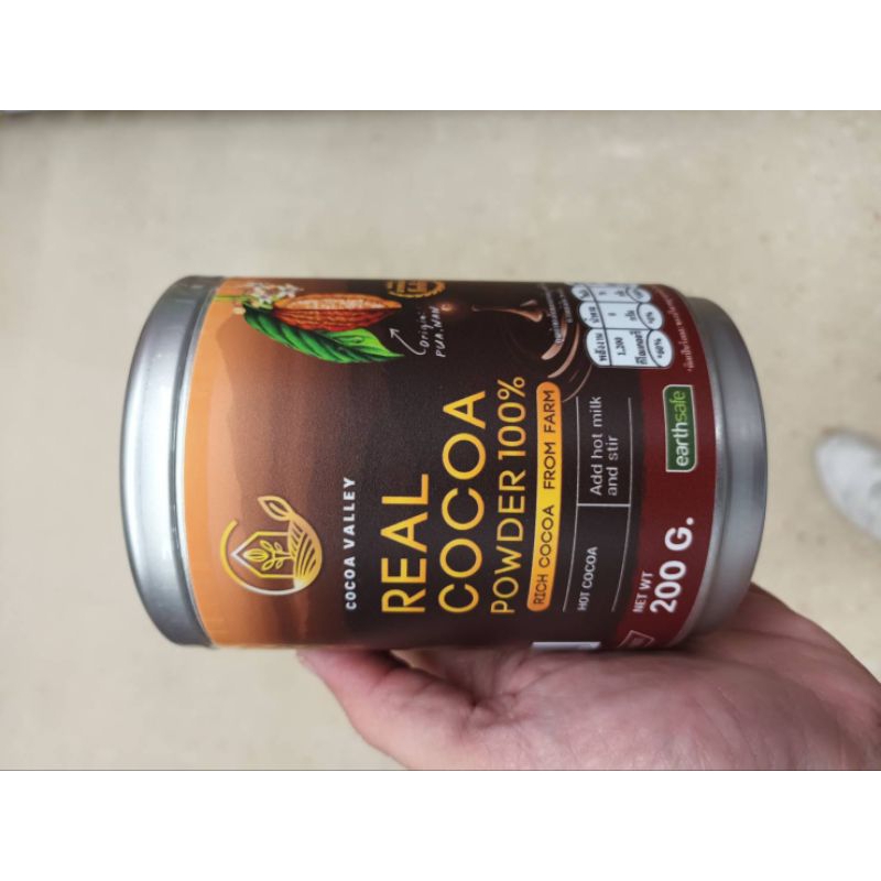 Cocoa Valley Cocoa Powder Mix 200g.โกโก้วัลเลย์ผงโกโก้พร้อมชง 200กรัม ...