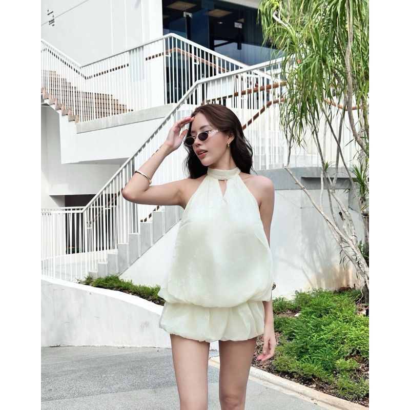 Pearl Fluff Dress เดรสผ้าชีฟอง | Shopee Thailand