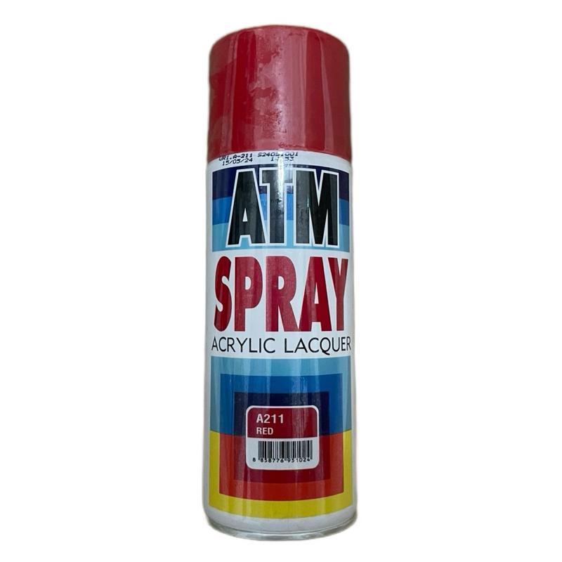 สีสเปรย์ ATM #211 สีแดง (RED) *กระป๋องละ* | Shopee Thailand