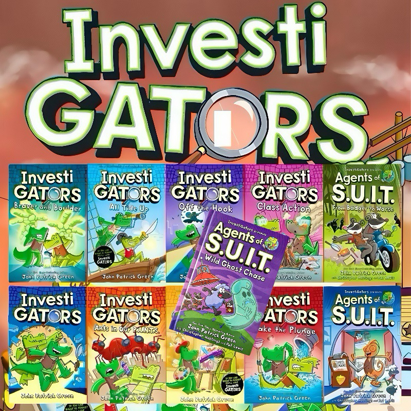 ปกแข็ง InvestiGators 1-11 Set Full Color English Comic Book Hardcover ...