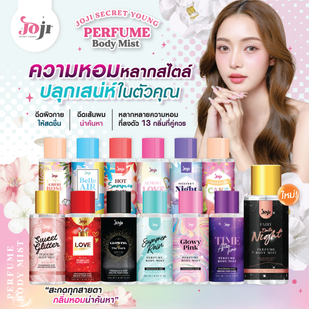JOJI SECRET YOUNG PERFUME BODY MIST สเเปรย์น้ำหอม บอดี้มิสท์น้ำหอม น้ำหอมเพิ่มความมั่นใจ กลิ่น ...