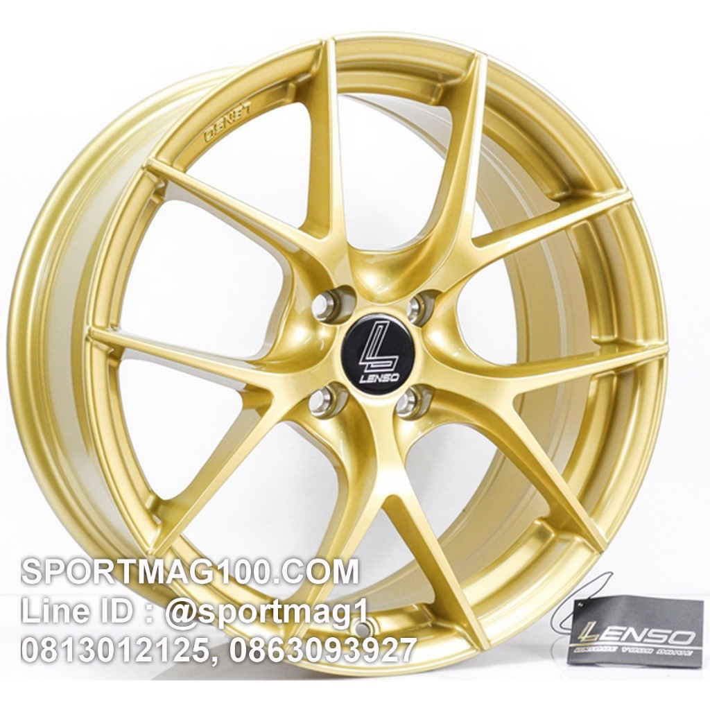ล้อแม็กซ์ Lenso Jager Dyna ขอบ17นิ้ว 4รู100 สีทอง กว้าง7.5นิ้ว Offset35 [21980] | Shopee Thailand