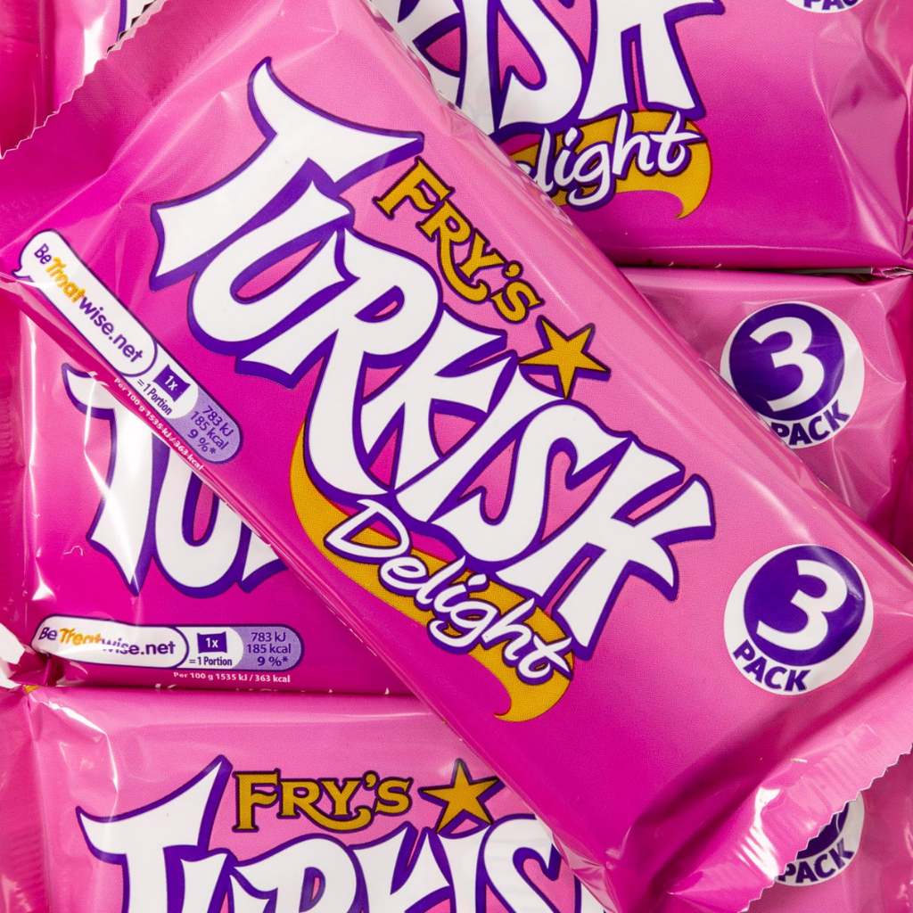 Fry's - Turkish delight 3 pack 153g ดีไลท์แบบตุรกี เคลือบด้วยช็อกโกแลต ...