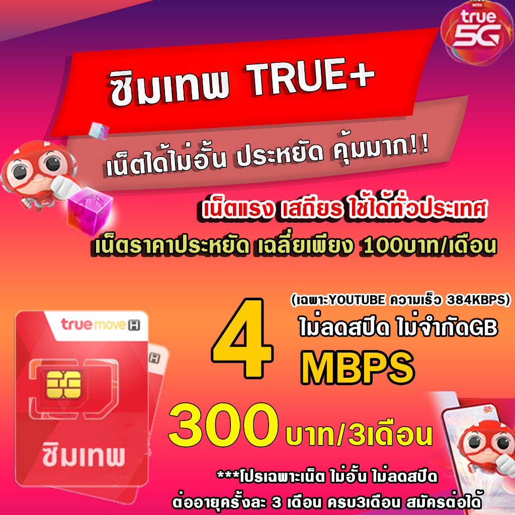 🔥(โปรคุ้มกว่าทุกร้าน)ซิมเทพ TRUE 1บ. ซิมเทพ ซิมเทพเน็ต 30Mbps , 15Mbps , 4Mbps, 20Mbp SIMNET ...