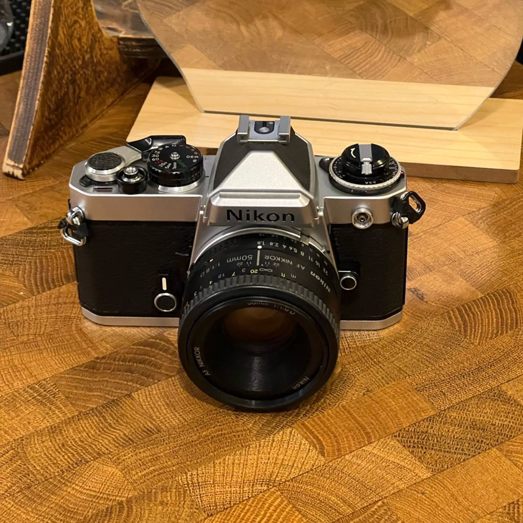 Sale!! กล้องฟิล์ม Nikon FE Silver+Nikon 50 f1.8d | Shopee Thailand
