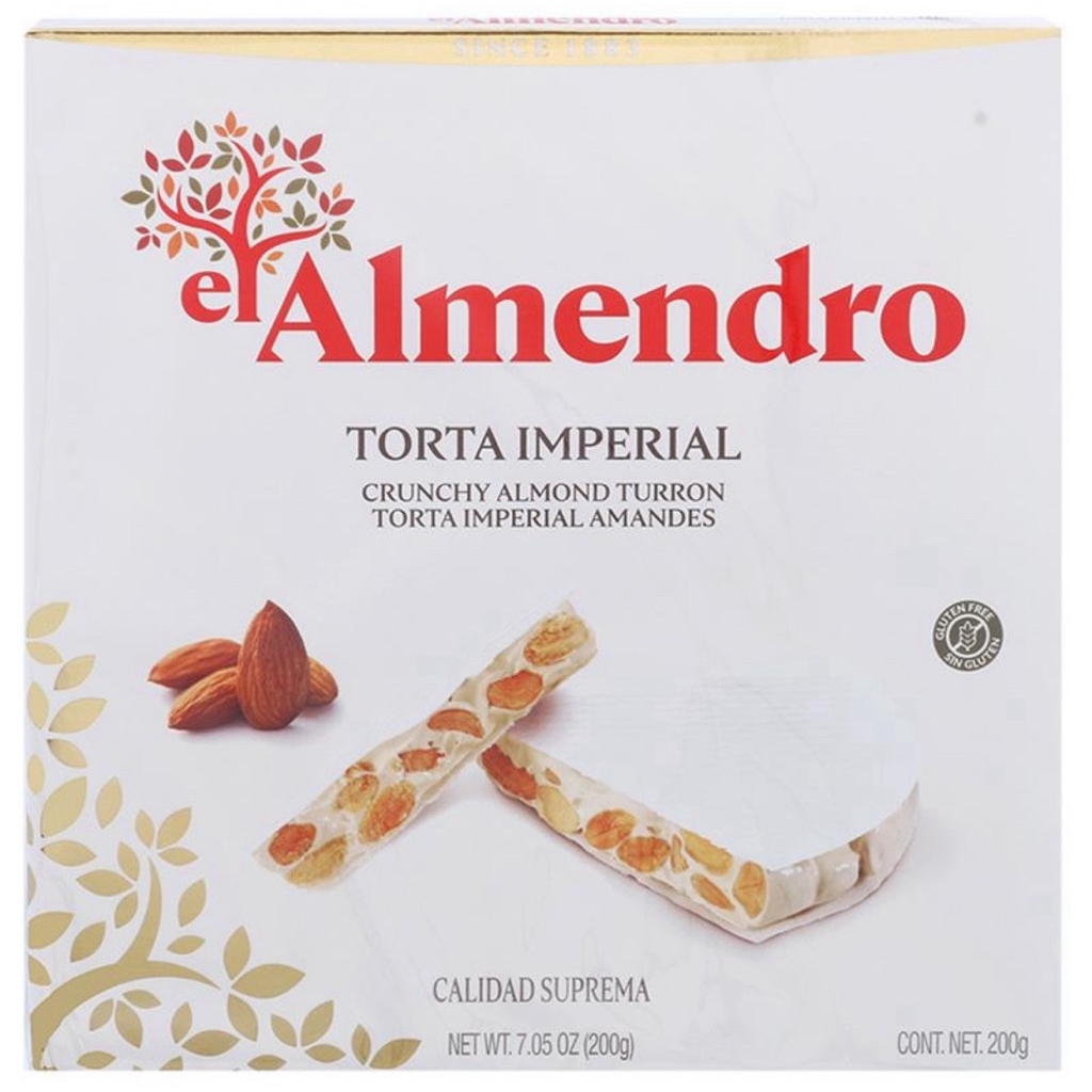 El Almendro Torta Imperial Crunchy Almond Turron 200g/Thins Berry ...