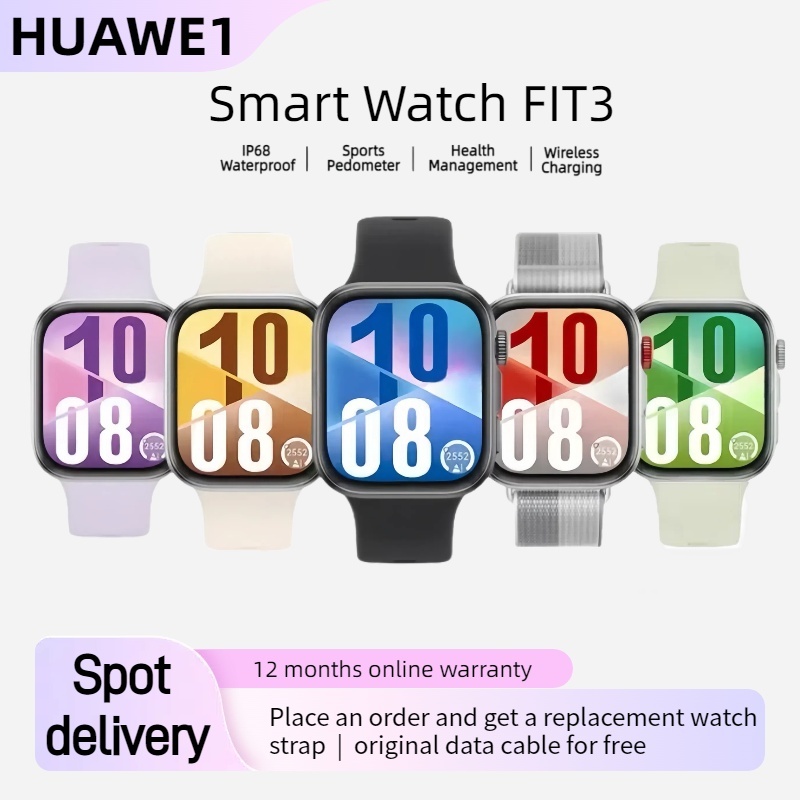 [COD]Smart Watch HUAWEl Fit Z03 นาฬิกาออกกำลังกายอัจฉริยะ หน้าจอ AMOLED ...