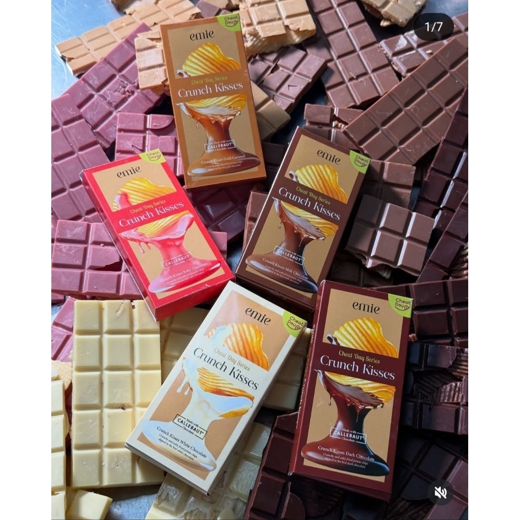 พร้อมส่ง Emie Chocolate Crunch Kisses มีทุกรส | Shopee Thailand