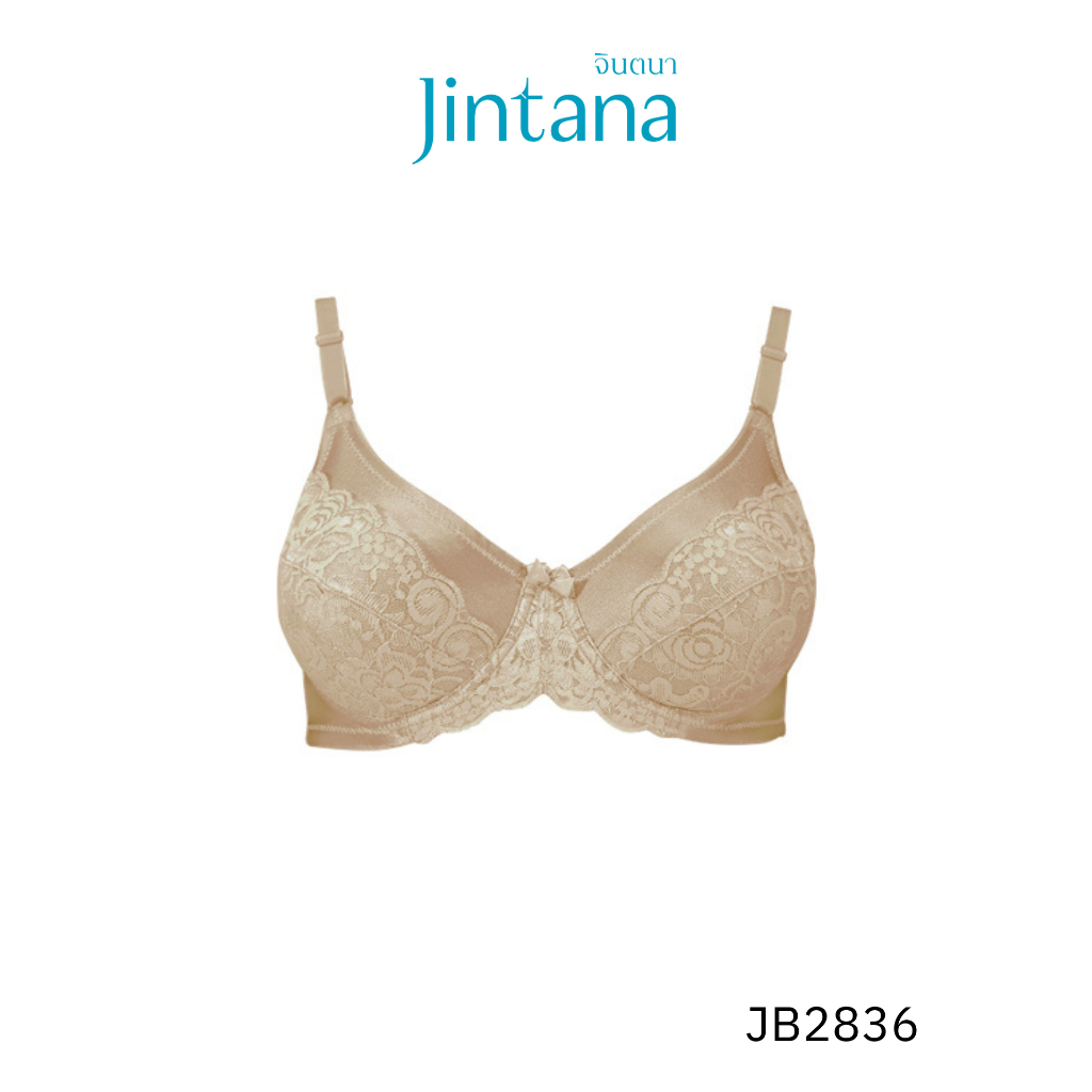 Jintana เสื้อชั้นใน จินตนา รุ่น Basic รหัส JB2836 (มีโครง) สีเบจ เสื้อในเก็บกระชับ ใส่สบาย เสื้อ ...