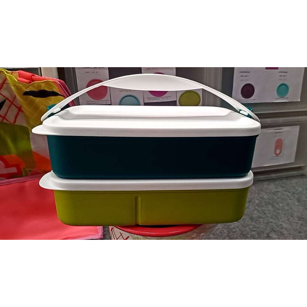 ปิ่นโต2ชั้น Tupperware รุ่น Click To Go Rectangular 900ml | Shopee Thailand