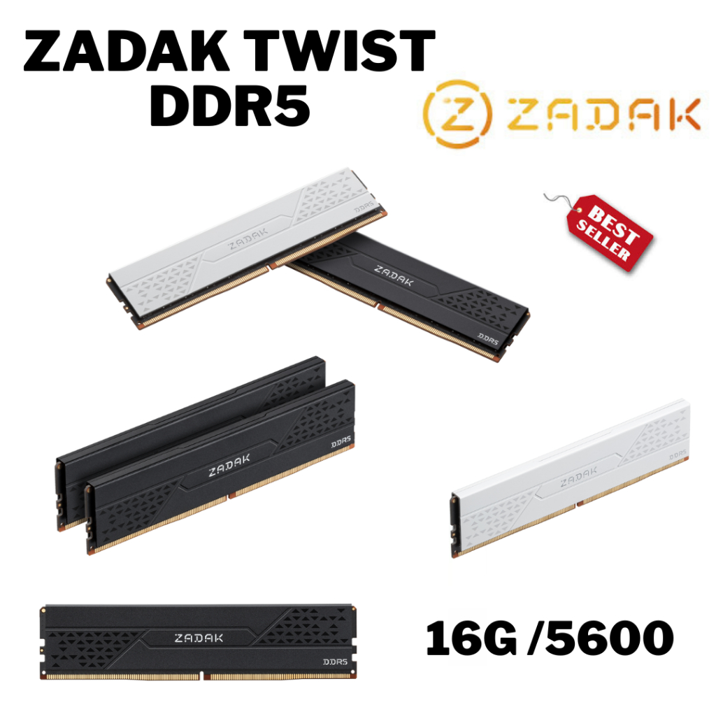 RAM (แรม) ZADAK TWIST DDR5 16G X 1 5600 limited lifetime warranty ...