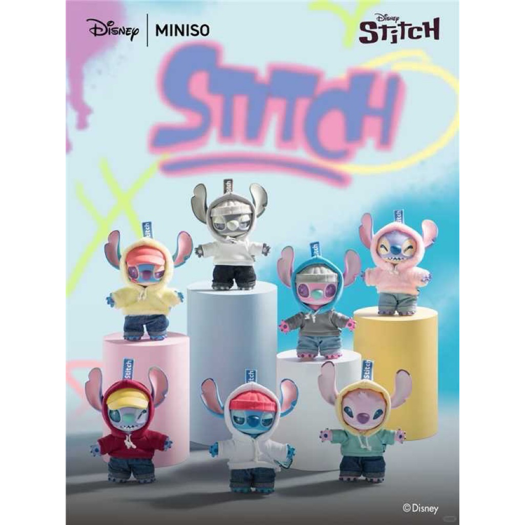(พรีออเดอร์ ยก box) Miniso Disney Stitch GenZ Street Series | Shopee ...