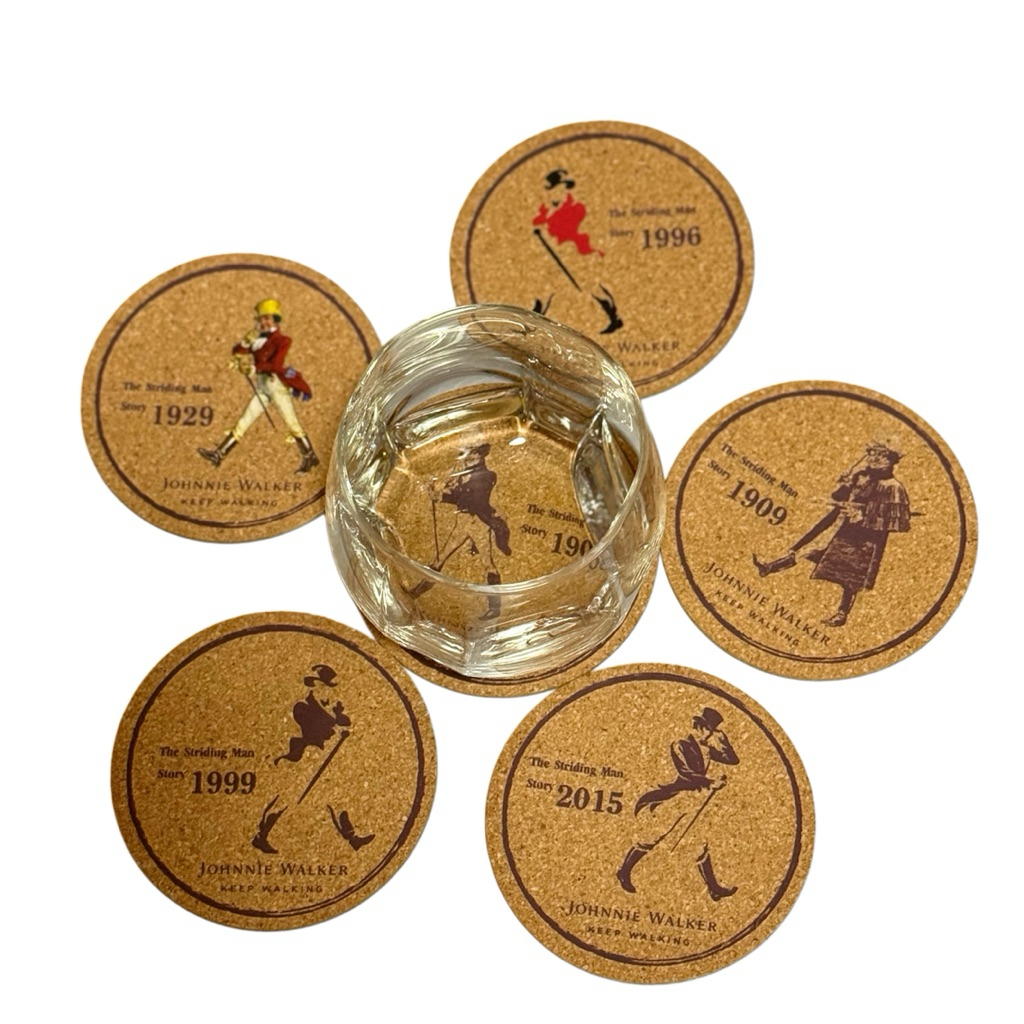 เซ็ตรองแก้วไม้ก๊อก The Striding Man ของสะสมพรีเมียมสายวิสกี้และแฟน ...