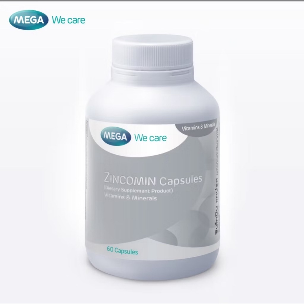 MEGA We care เมก้าวีแคร์ ZINCOMIN (60 's ) ซินโคมิน 60 เม็ด | Shopee ...