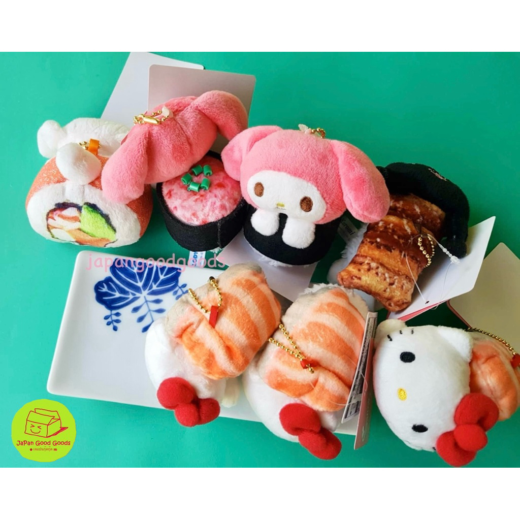 แท้พร้อมส่ง พวงกุญแจซูชิซานริโอ้ มาสคอตซูชิ sanrio sushi keychain คิตตี ...